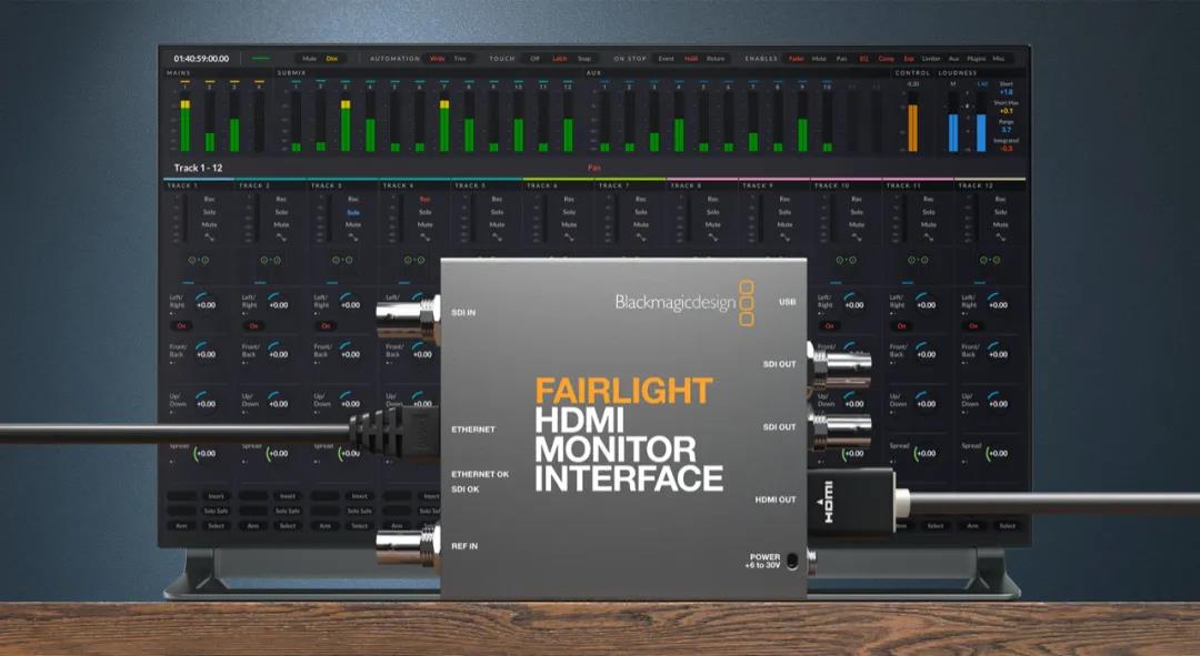 Blackmagic Design推出Fairlight HDMI Monitor Interface_影视工业网-幕后英雄APP